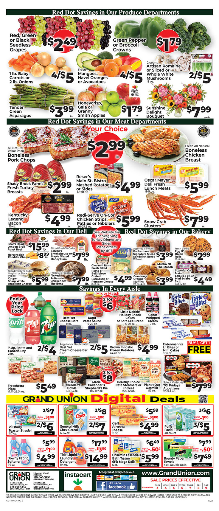 Print Weekly Specials - Grand Union | Warrensburg - 3836 Main St ...