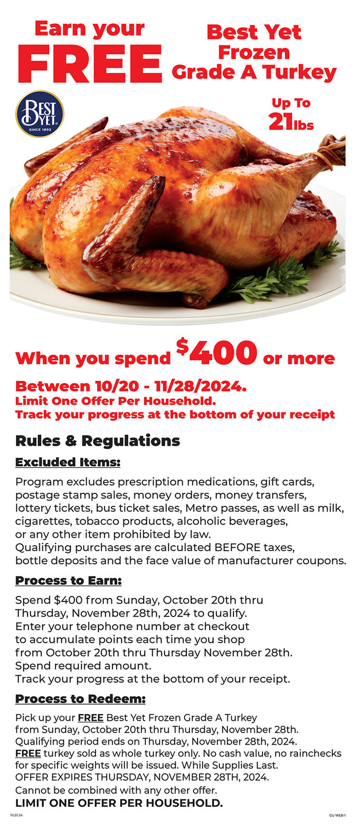 Print Weekly Specials - Grand Union | Warrensburg - 3836 Main St ...